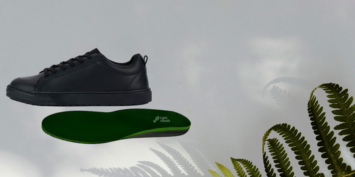 Slip resistant, comfortable and sustainable work shoes – Light Treads